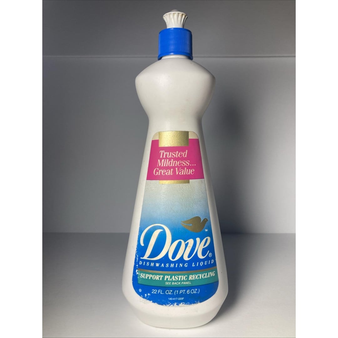 Vintage Dove Dishwashing Liquid Soap 22oz Bottle Discontinued 1991 - Etsy