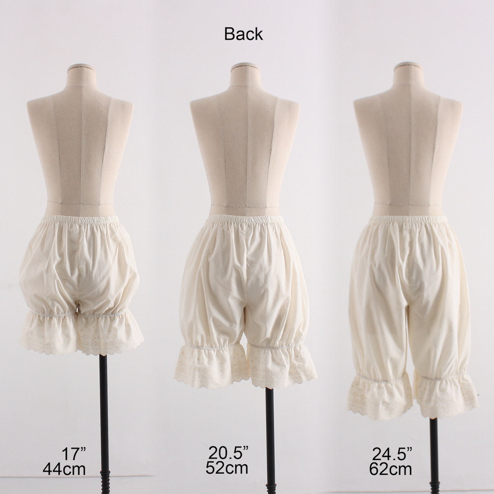 Womens Cotton Begie Lace Bloomers / Long Bloomers / Pettipants ...
