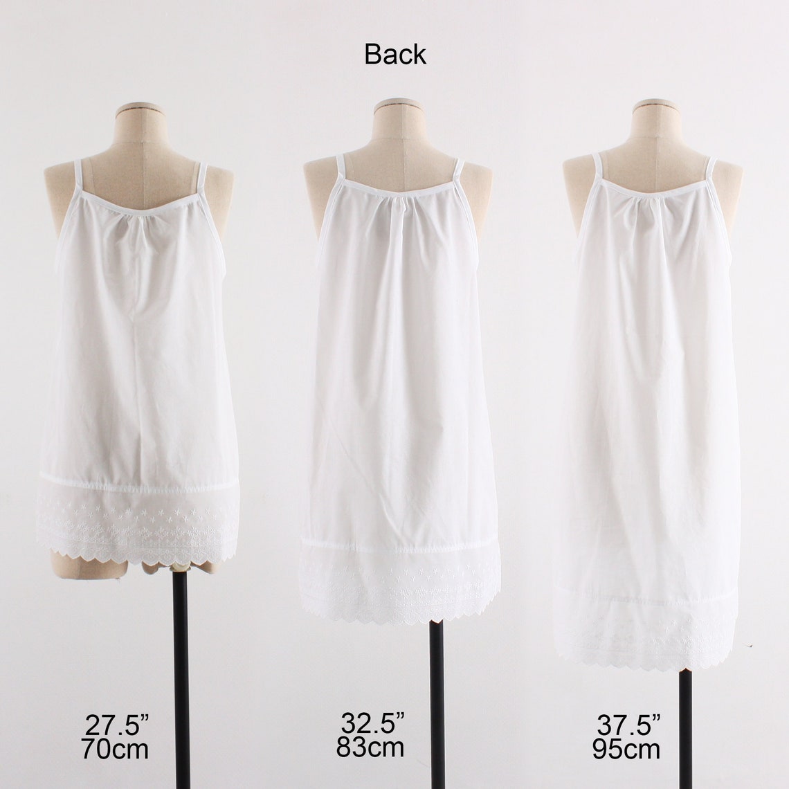 Women Cotton INNER White Lace Slip Dress Underwear - Etsy