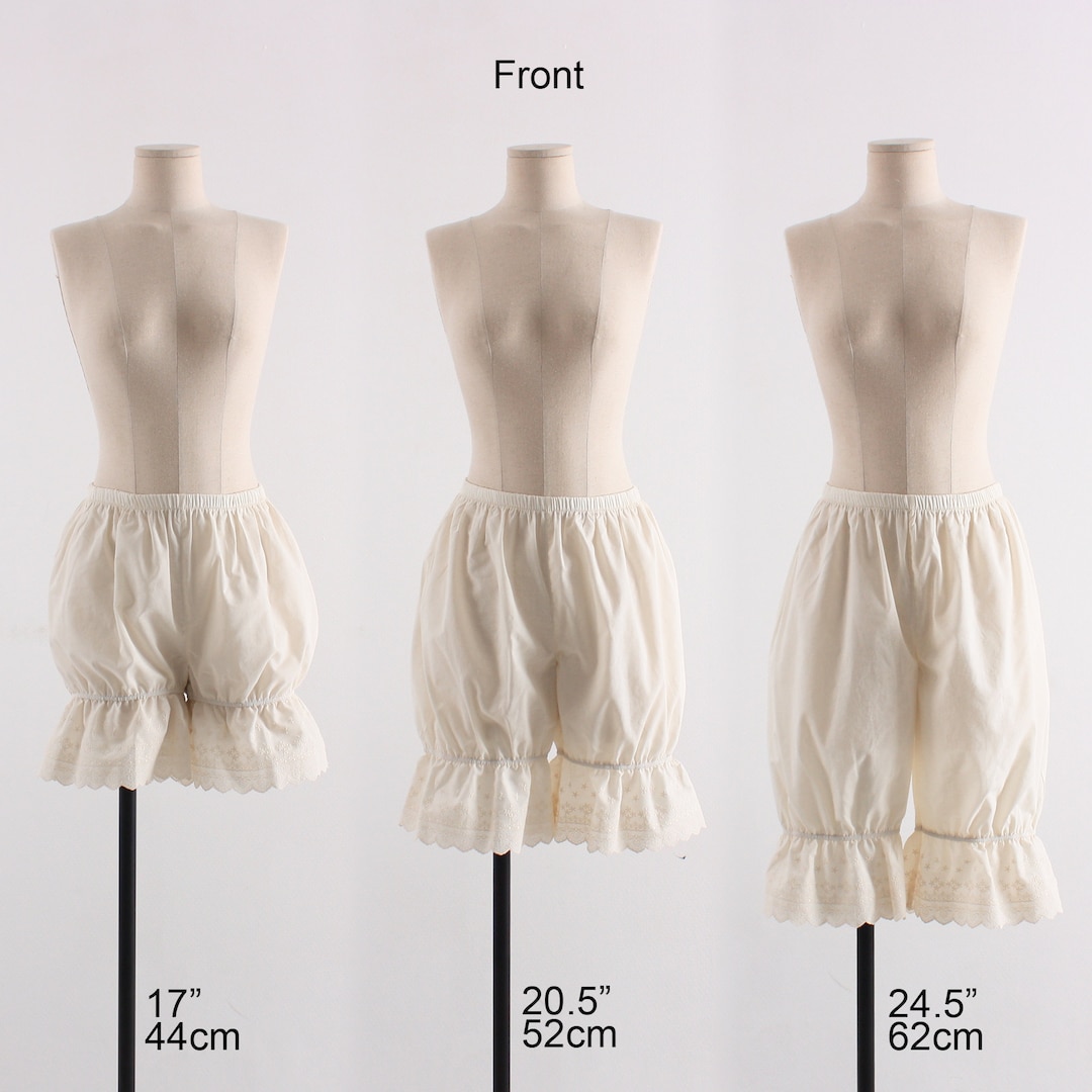 Womens Cotton Begie Lace Bloomers / Long Bloomers / Pettipants ...
