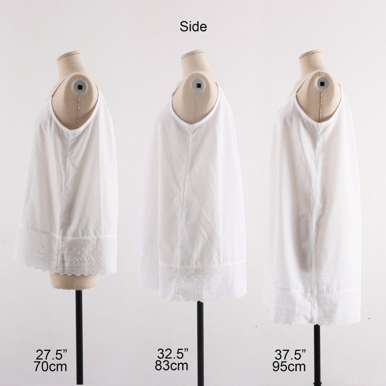 Women Cotton INNER White Lace Slip | Dress Underwear | Sleepwear ...