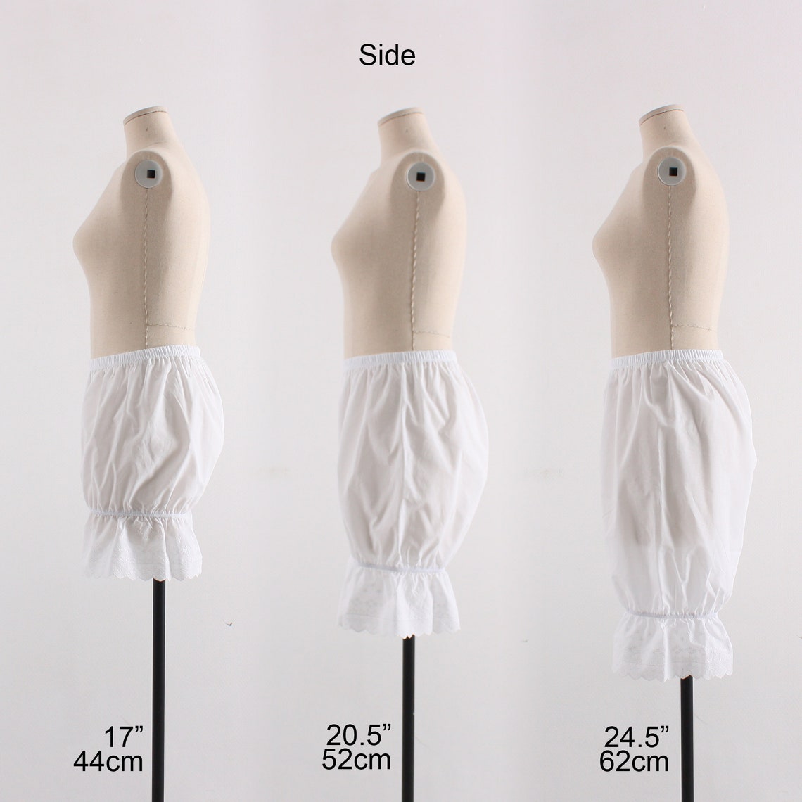 Womens Cotton White Lace Bloomers / Long Bloomers / Pettipants - Etsy