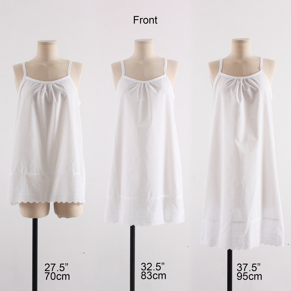 Women Cotton INNER White Lace Slip Dress Underwear - Etsy