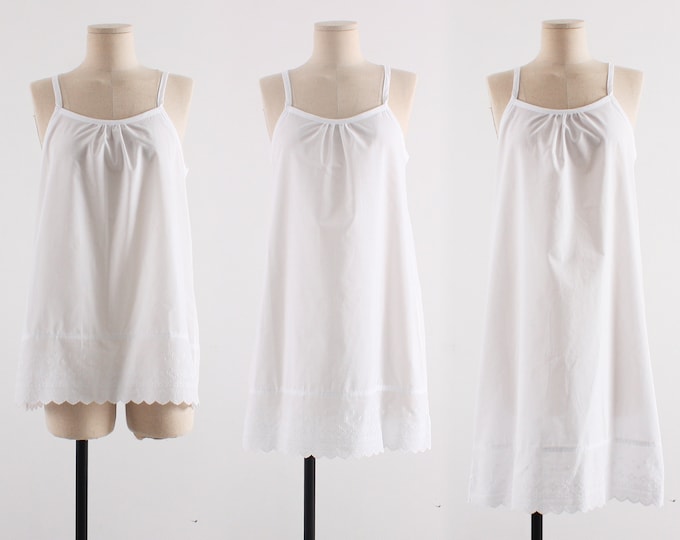 Inner Slip With Scallop Lace Trim,slip Dress,adjustable Strap,nightgown ...