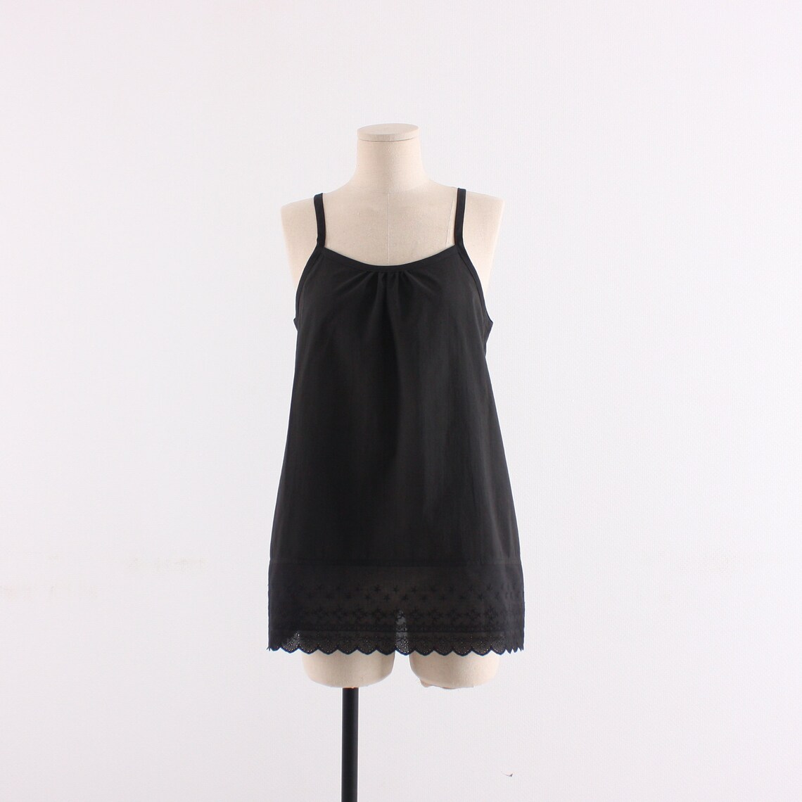 Women Cotton INNER Black Lace Slip Dress Underwear Night - Etsy