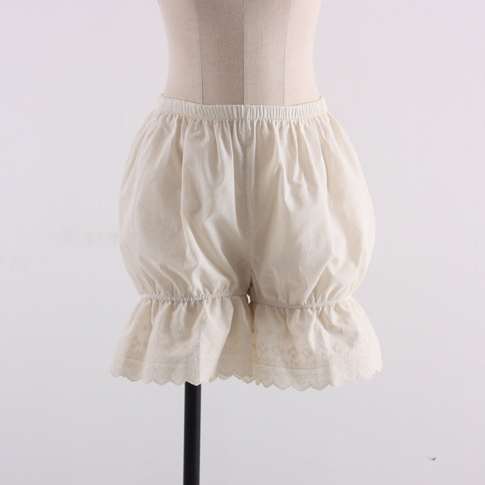 Womens Cotton Begie Lace Bloomers / Long Bloomers / Pettipants ...