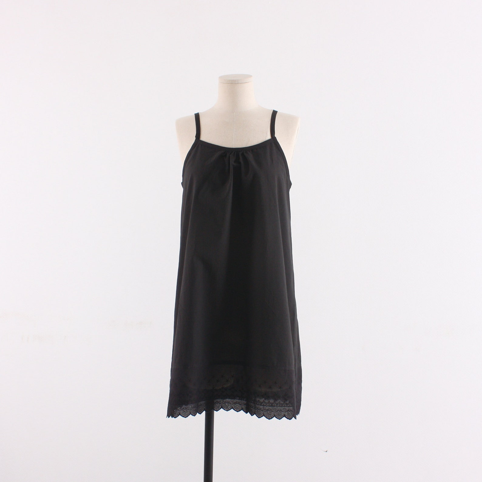 Women Cotton INNER Black Lace Slip | Dress Underwear | Night Wear Cami ...