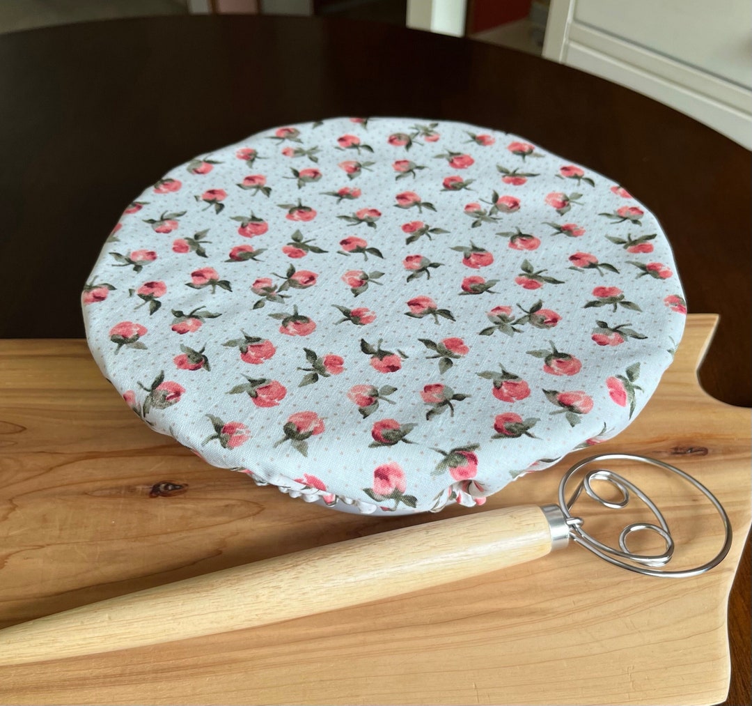 Reversible Cotton Fabric Bowl Cover, Sourdough Bread Bowl Topper - Etsy