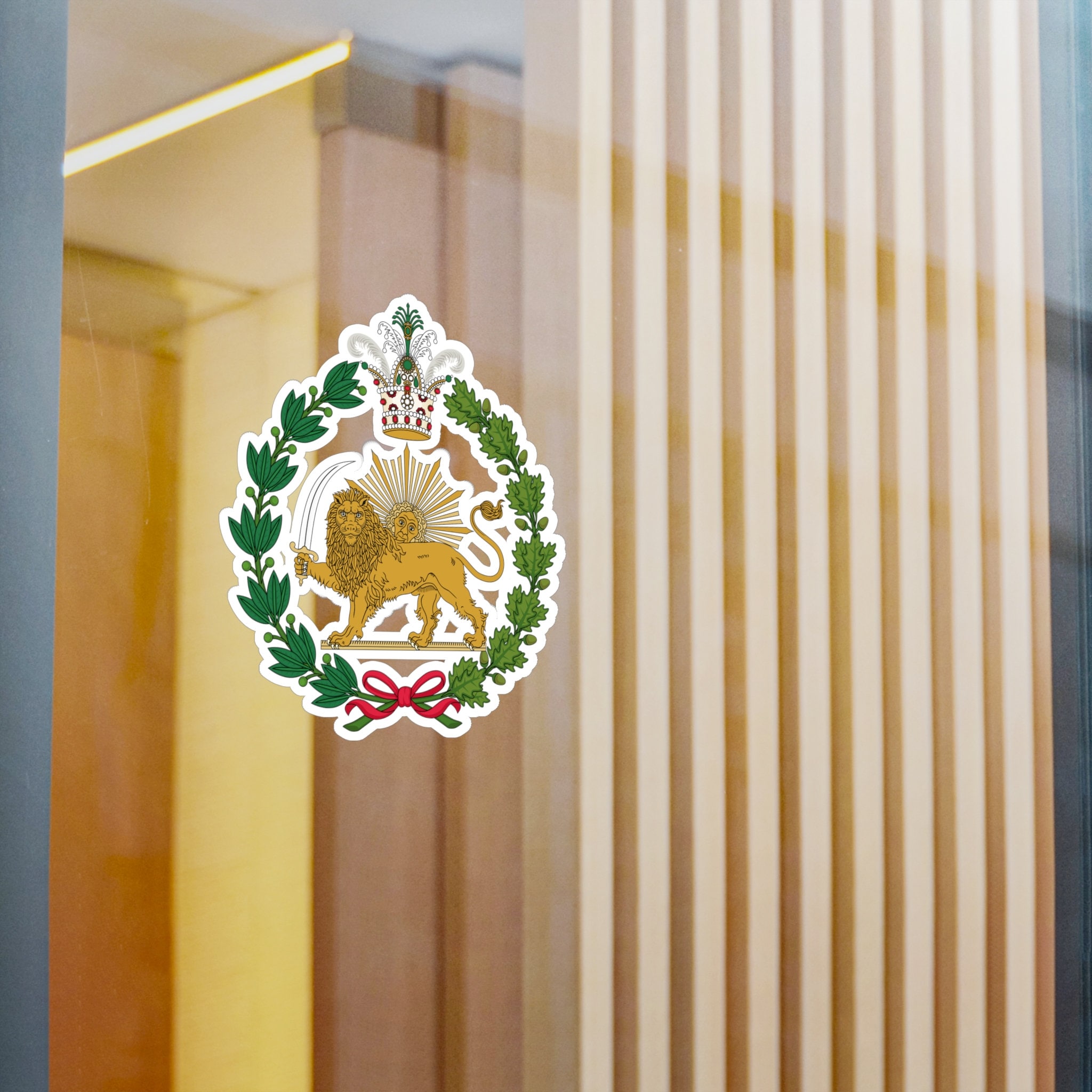 Vinyl Decals Sticker - Pahlavi Monarchy Lion and Sun - Etsy