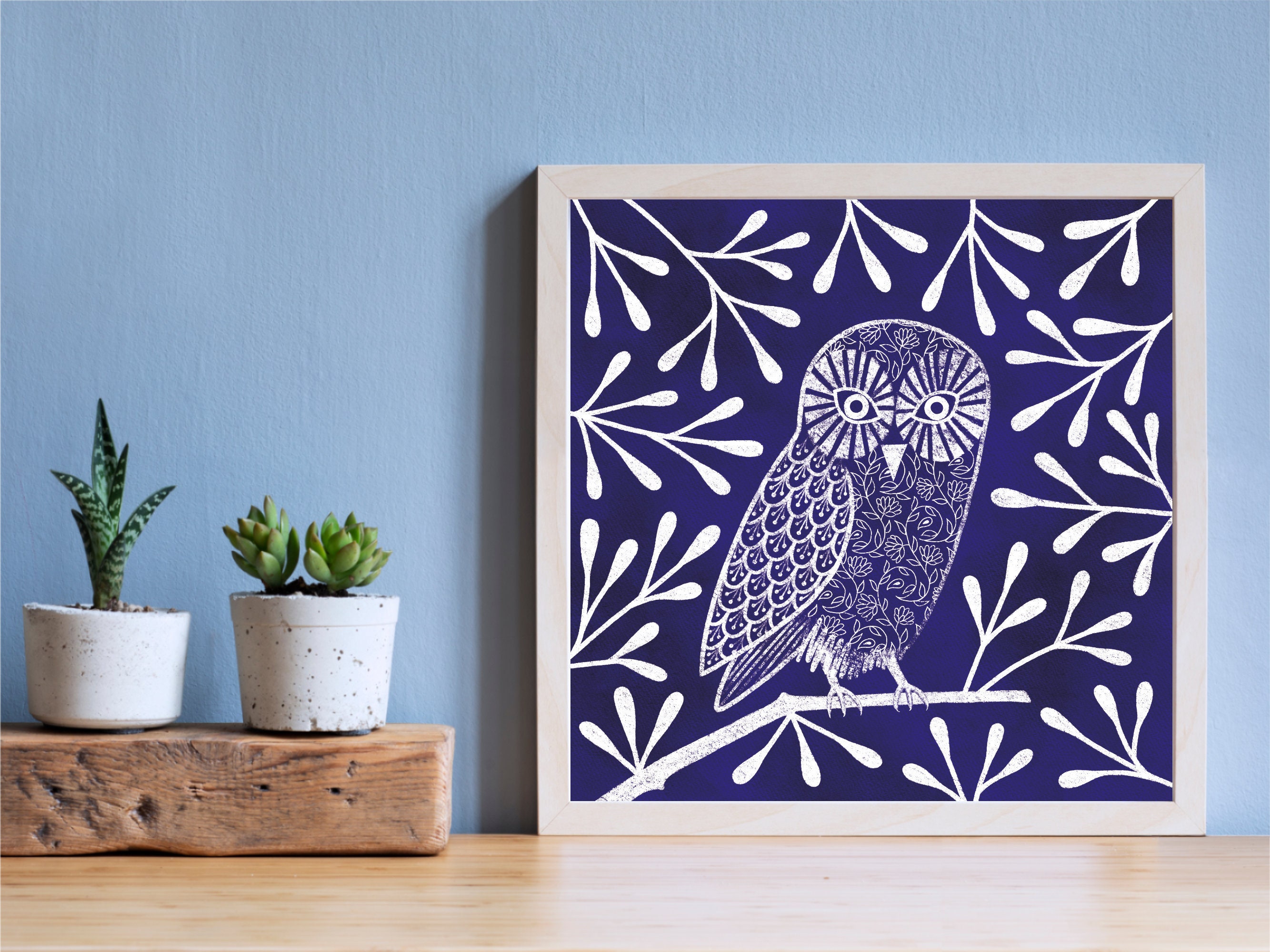 Uil Poster Uil Kunstdruk Uil Schilderij Uil Aquarel - Etsy Nederland