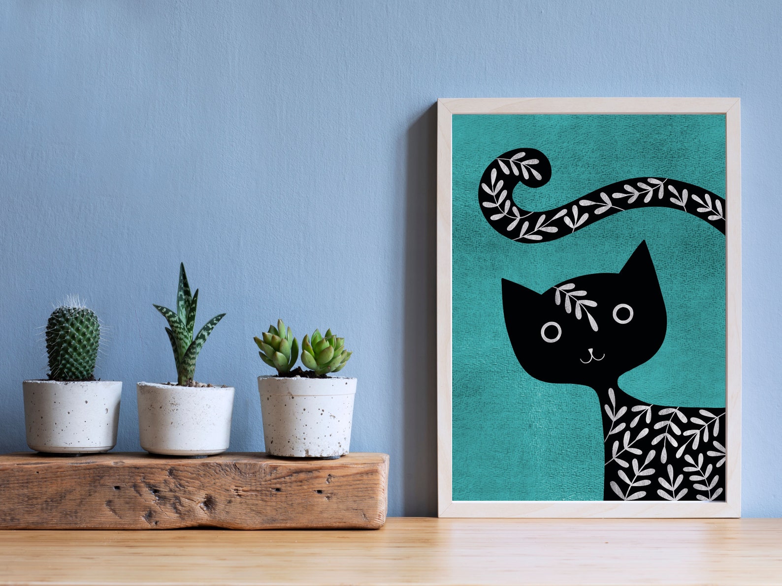 Katten Poster Kat Poster Cat Art Print - Etsy Nederland