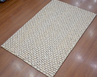 Braided Indian Jute Floor Rugs Purely Handmade Natural Jute Rectangle ...