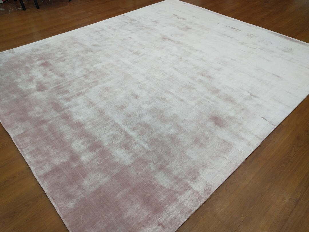 Handmade Hand Woven Knotted Soft Tencel Lyocell Silk Stain-proof Carpet ...