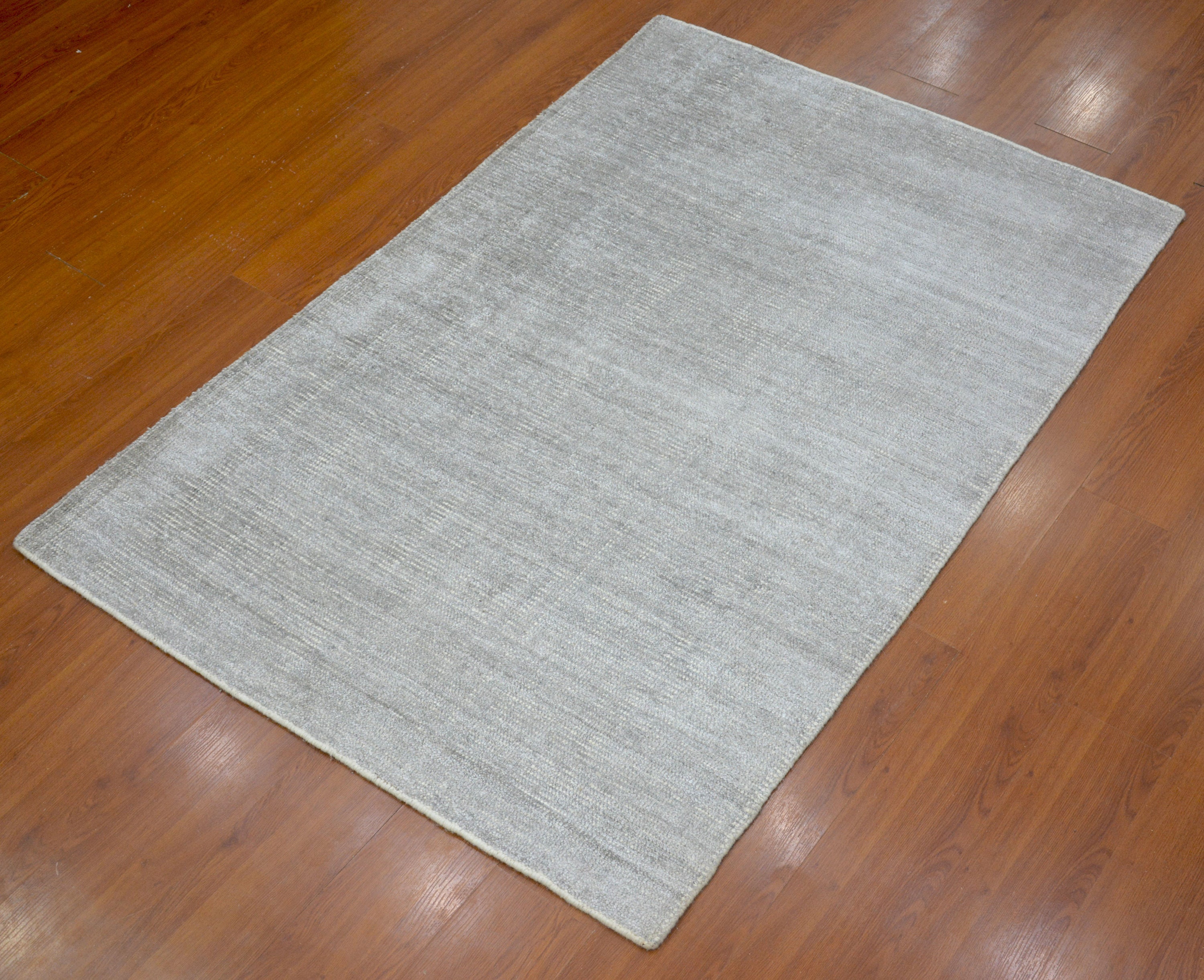 4'x 6' Rug Handmade Hand Woven Bamboo Silk Gray | Etsy