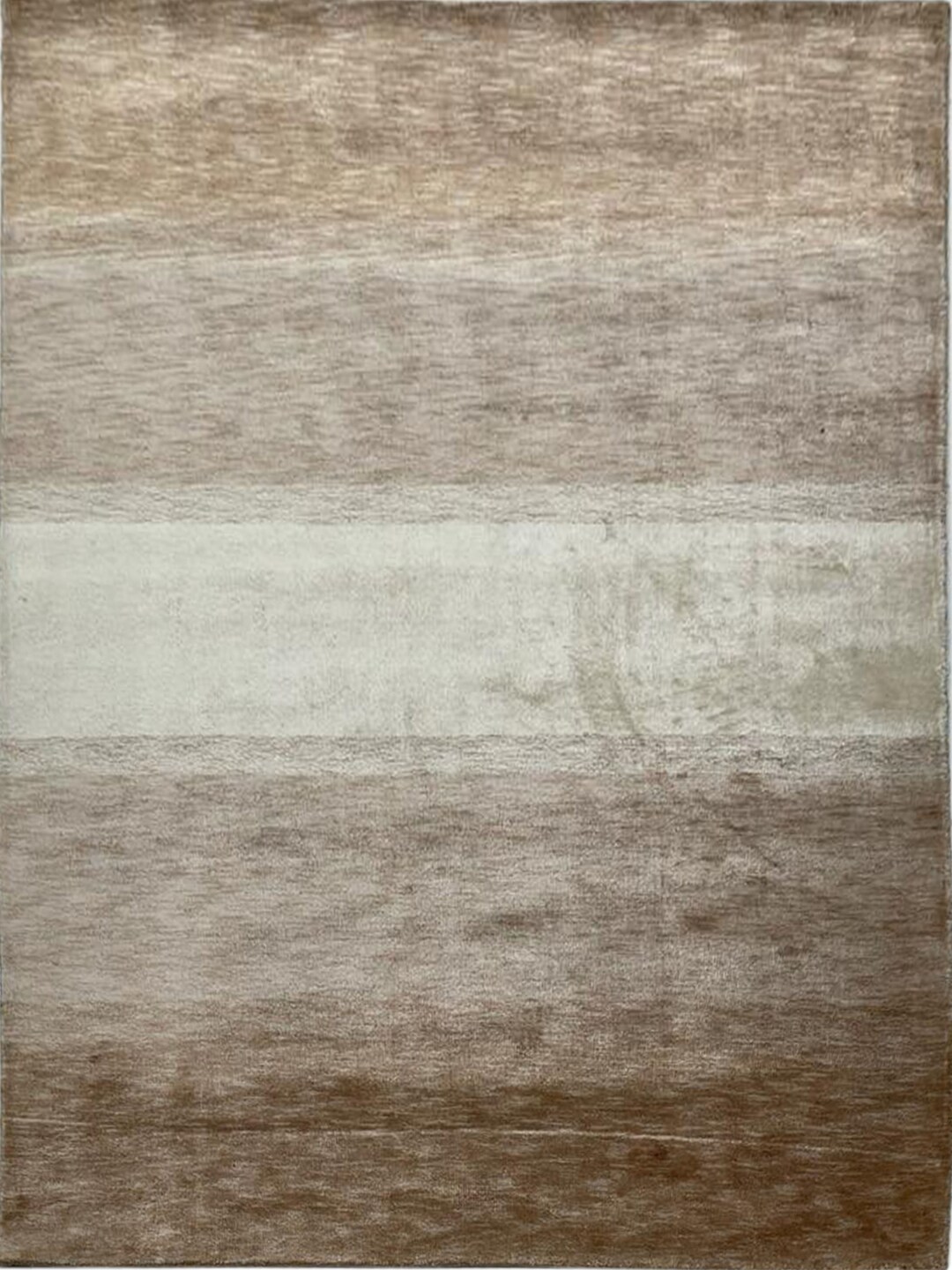 140x200 Rug | Hand Loom Hand Made Modern Luxury Bamboo Silk Rug Brown ...