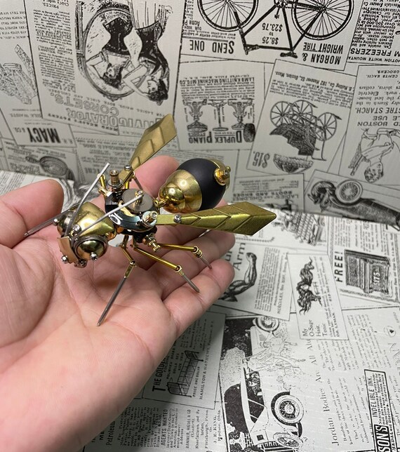 Steampunk Mechanical Insect Wasp DIY Handmade Creative Small - Etsy