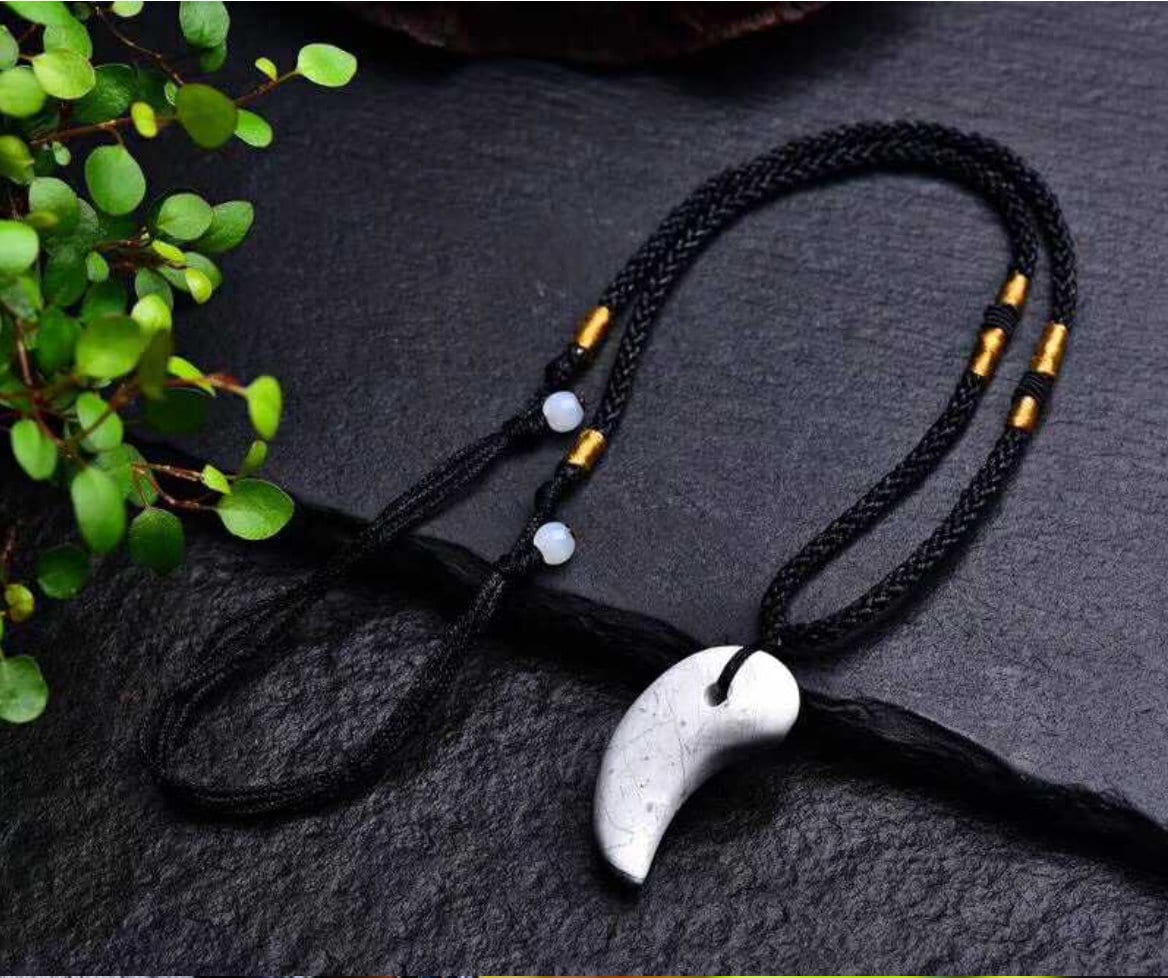 Hand Carved Magatama Pendant Sculpture Crystal Pendant DIY - Etsy