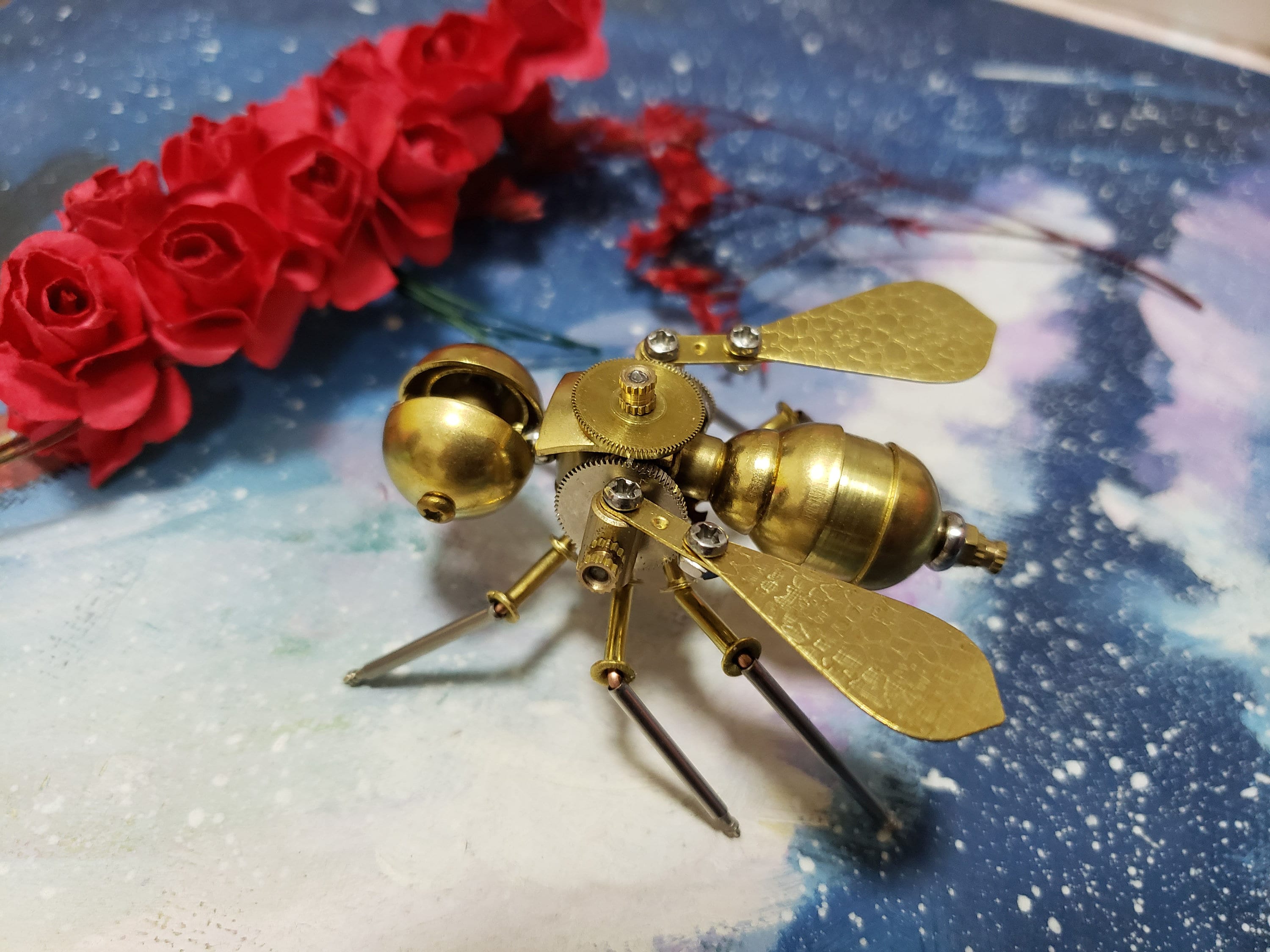 Steampunk Mechanical Insect Praying Bee All-metal Handmade - Etsy