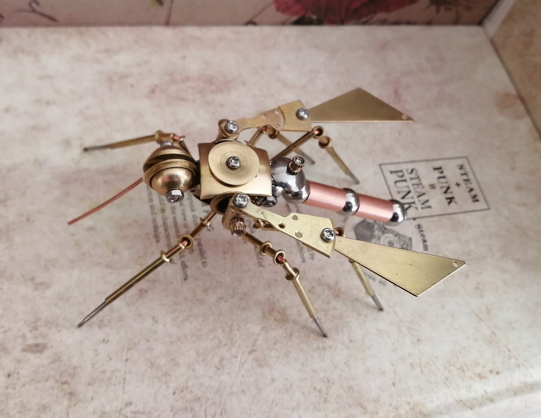Steampunk Mechanical Insect Mosquito All-metal Handmade - Etsy