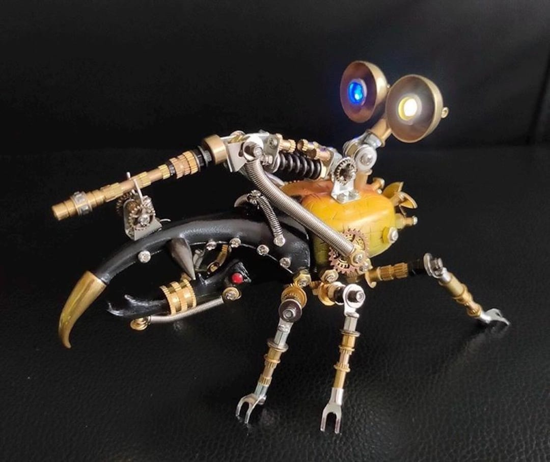 Steampunk Mechanical Giant Rhinoceros Beetle | Handcrafted Insect ...