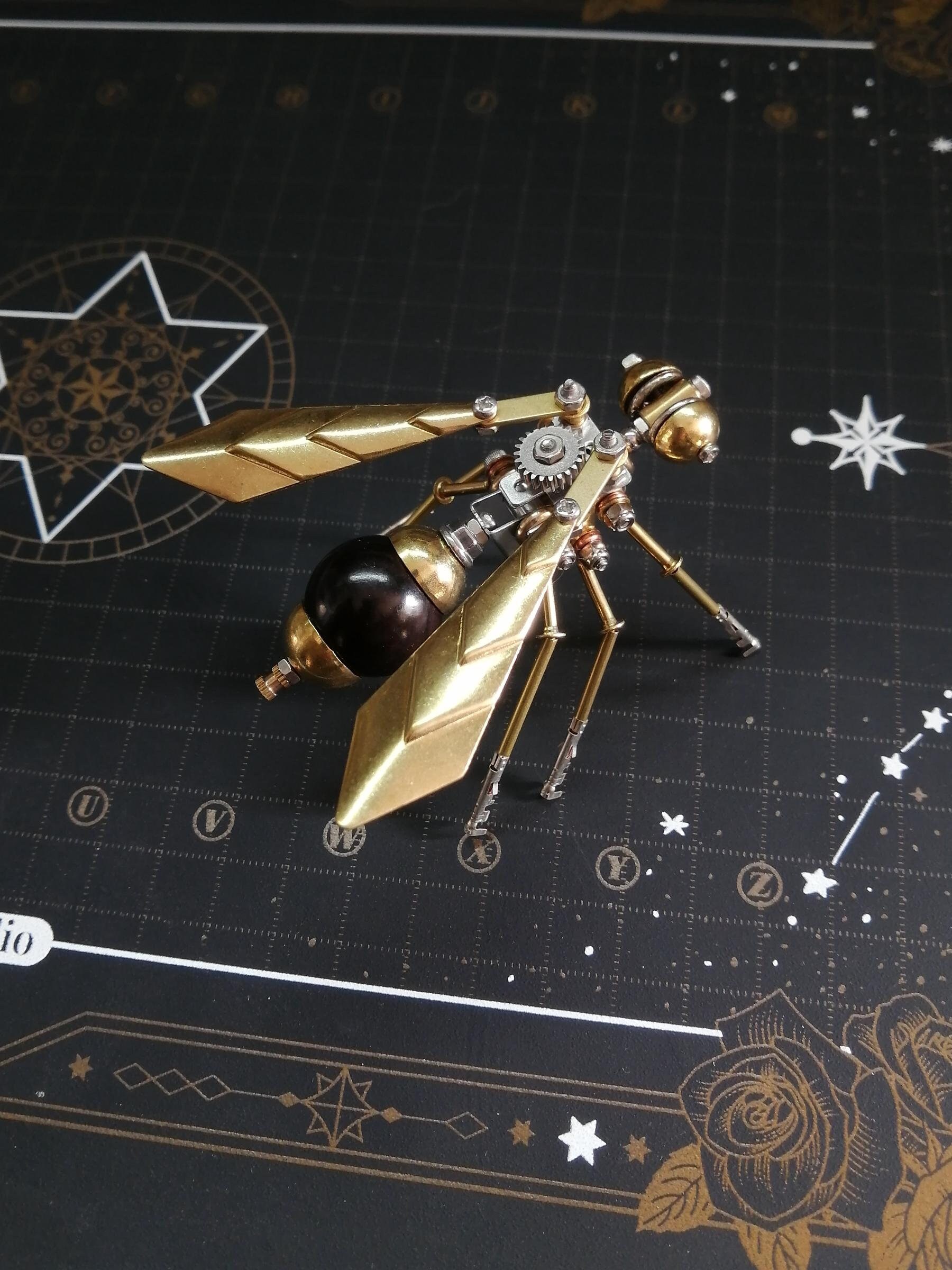 Steampunk Mechanical Insect Wasp DIY Handmade Creative Small Crafts ...