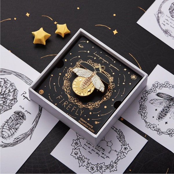 Firefly Brooch - Etsy