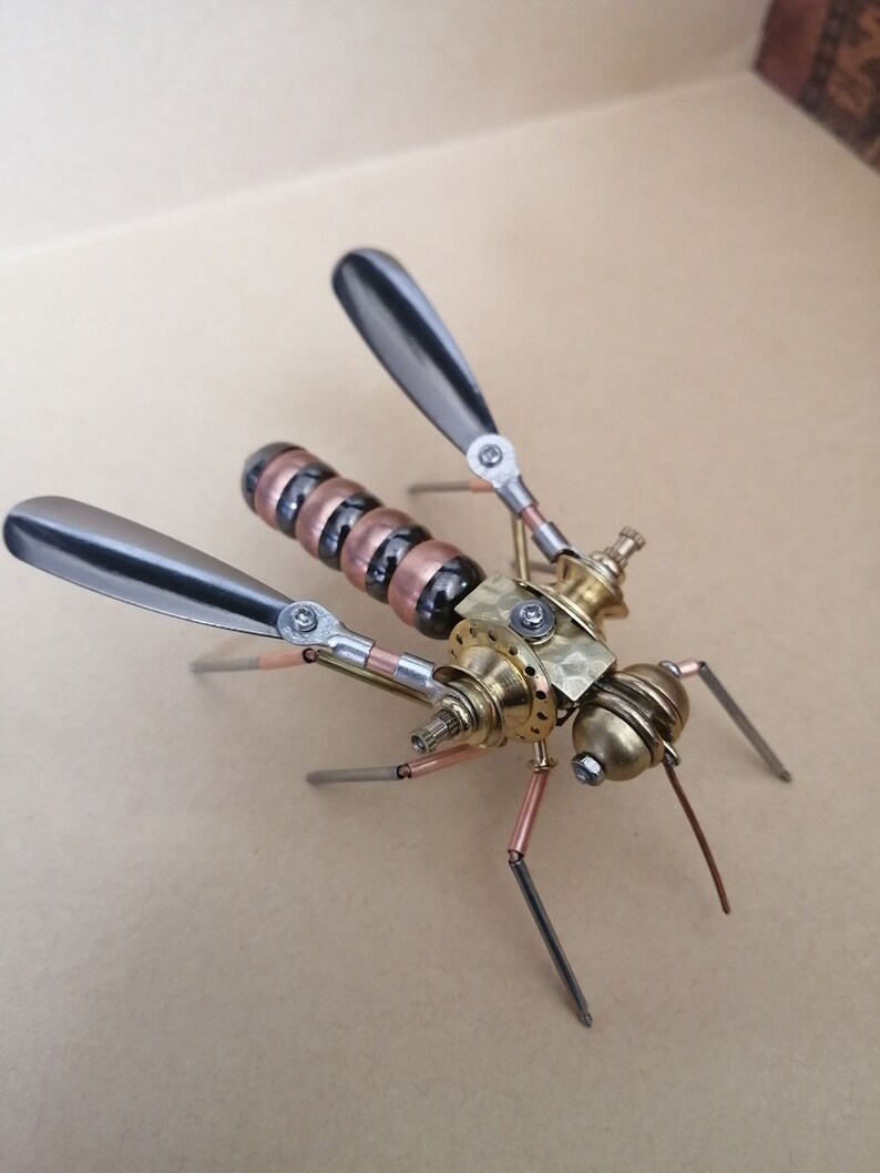Steampunk Mechanical Insect Mosquito All-metal Handmade | Etsy