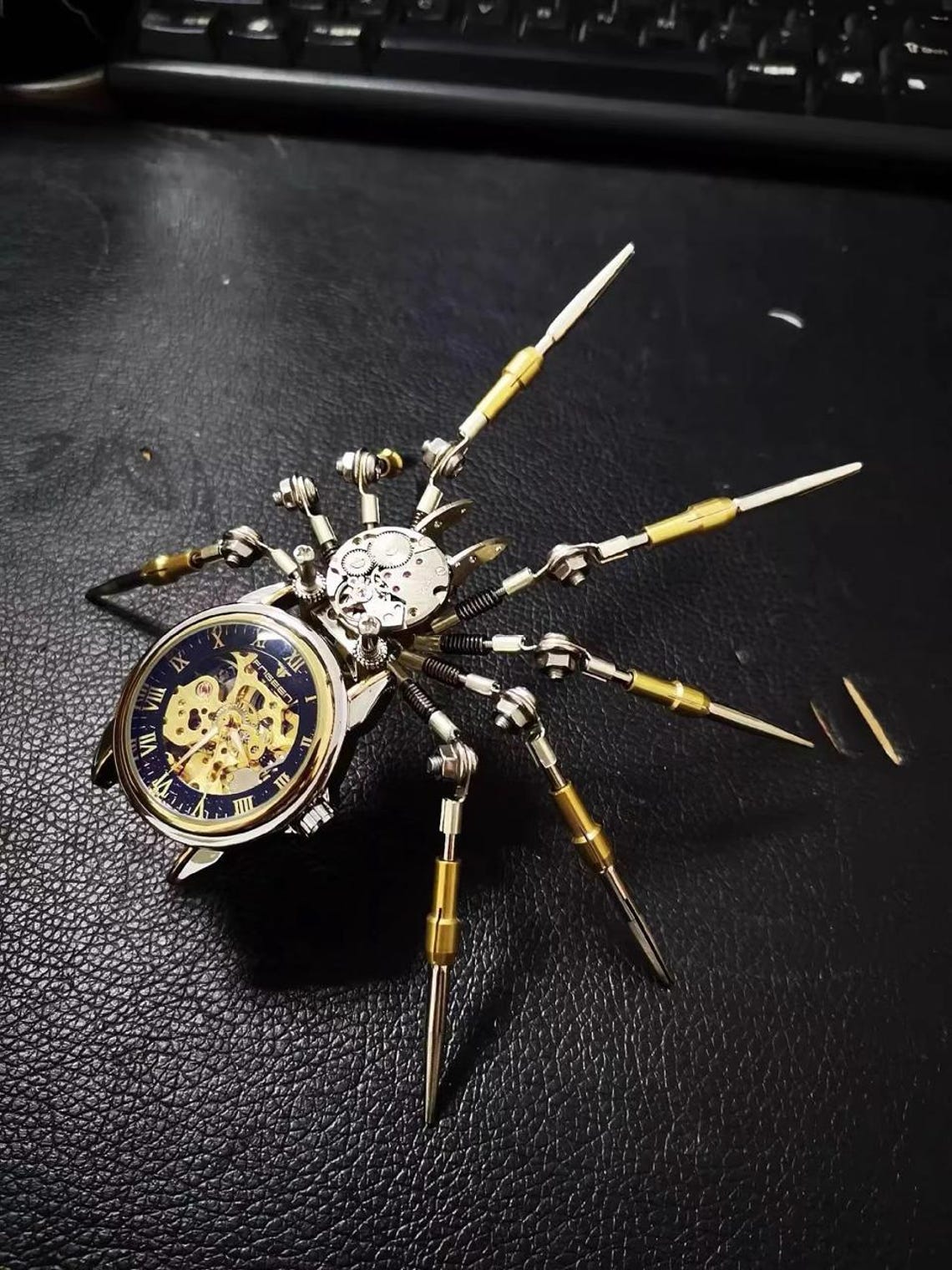 Steampunk Mechanical Watch Spider Handmade Home Decor Creative Small ...