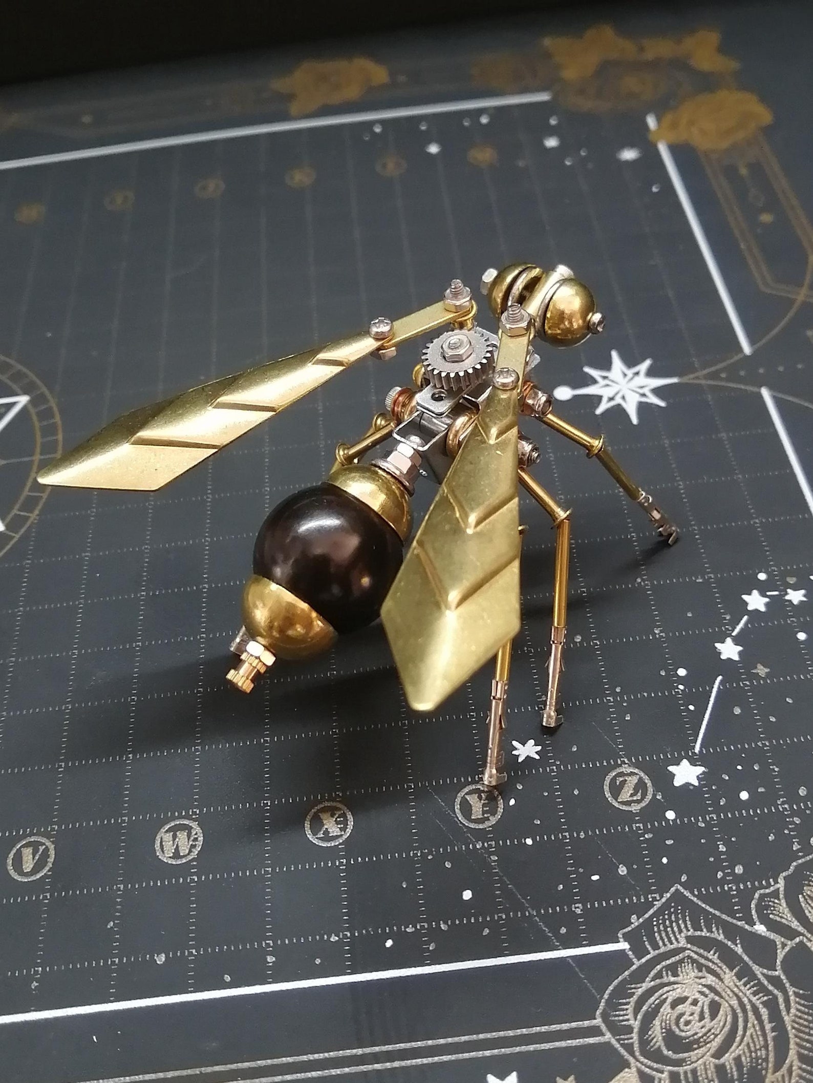 Steampunk Mechanical Insect Wasp DIY Handmade Creative Small Crafts ...