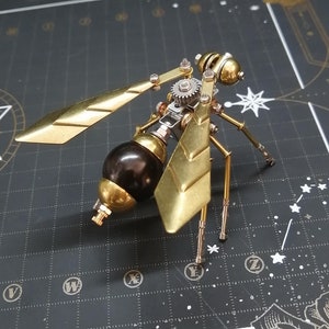 Steampunk Mechanical Insect Wasp DIY Handmade Creative Small Crafts ...