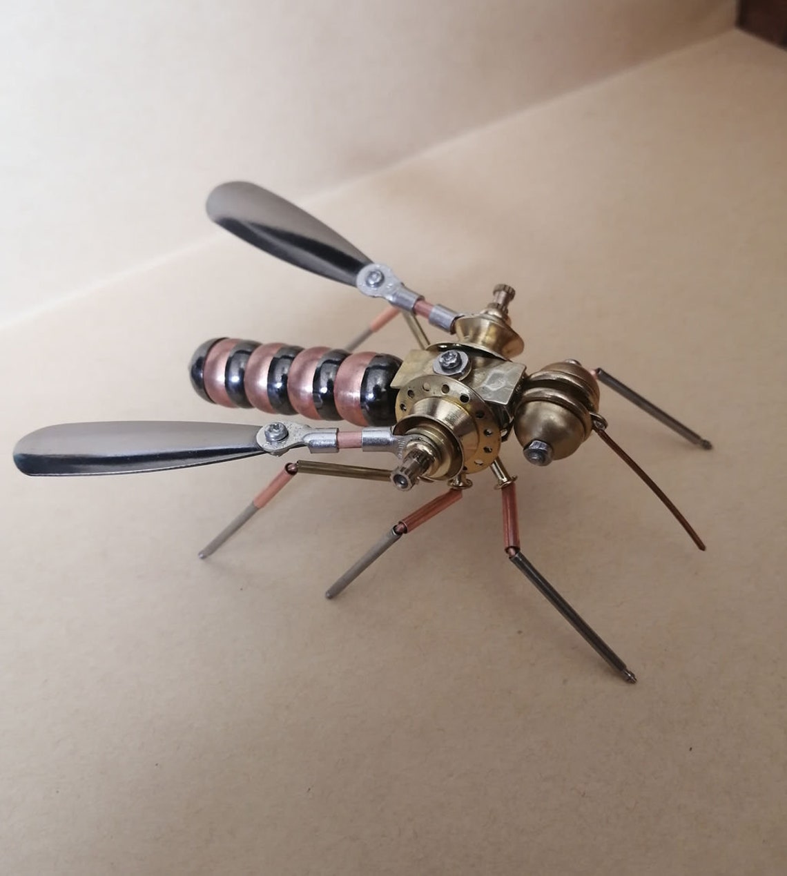 Steampunk Mechanical Insect Mosquito All-metal Handmade Creative Small ...