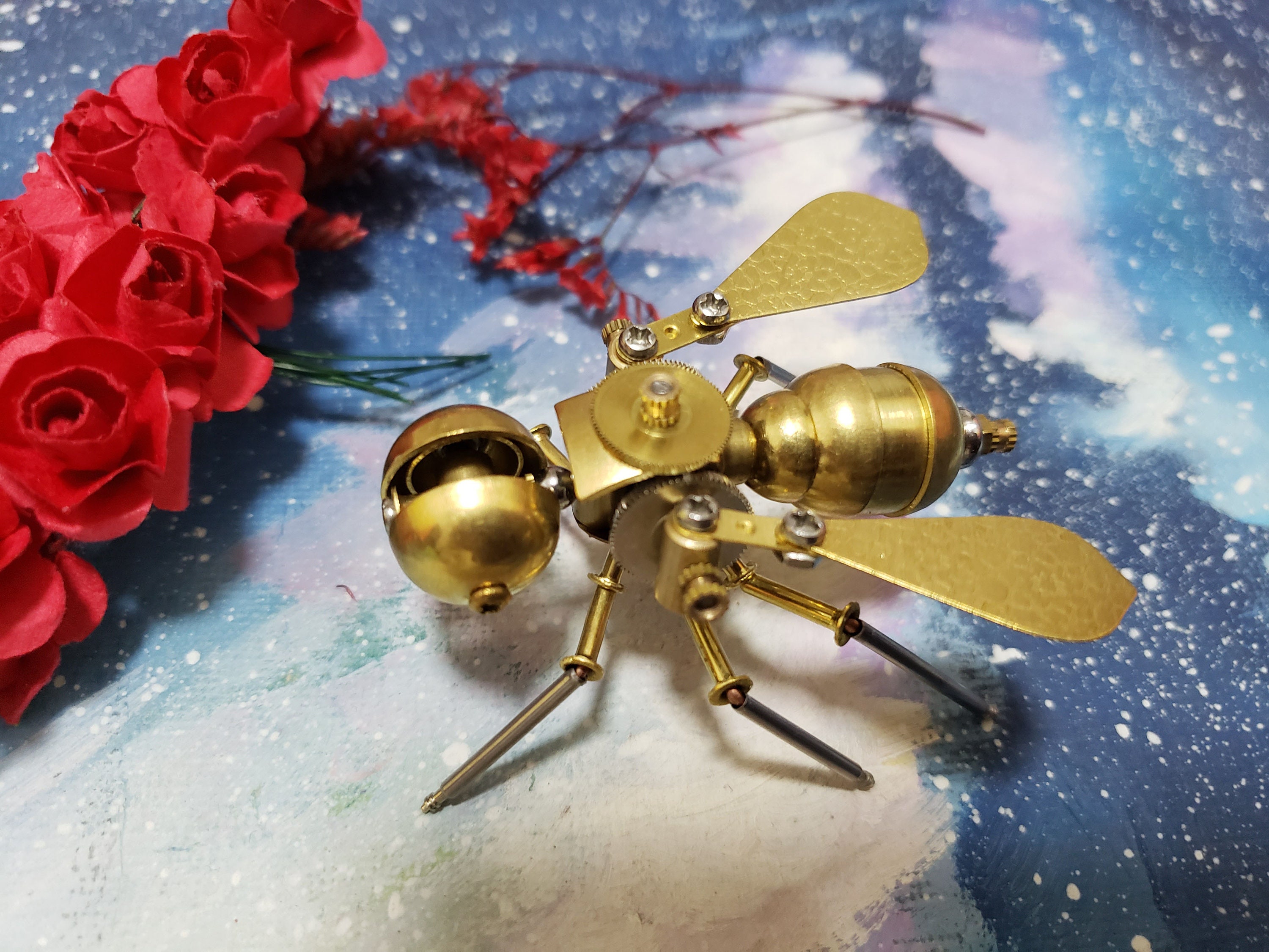 Steampunk Mechanical Insect Praying Bee All-metal Handmade | Etsy