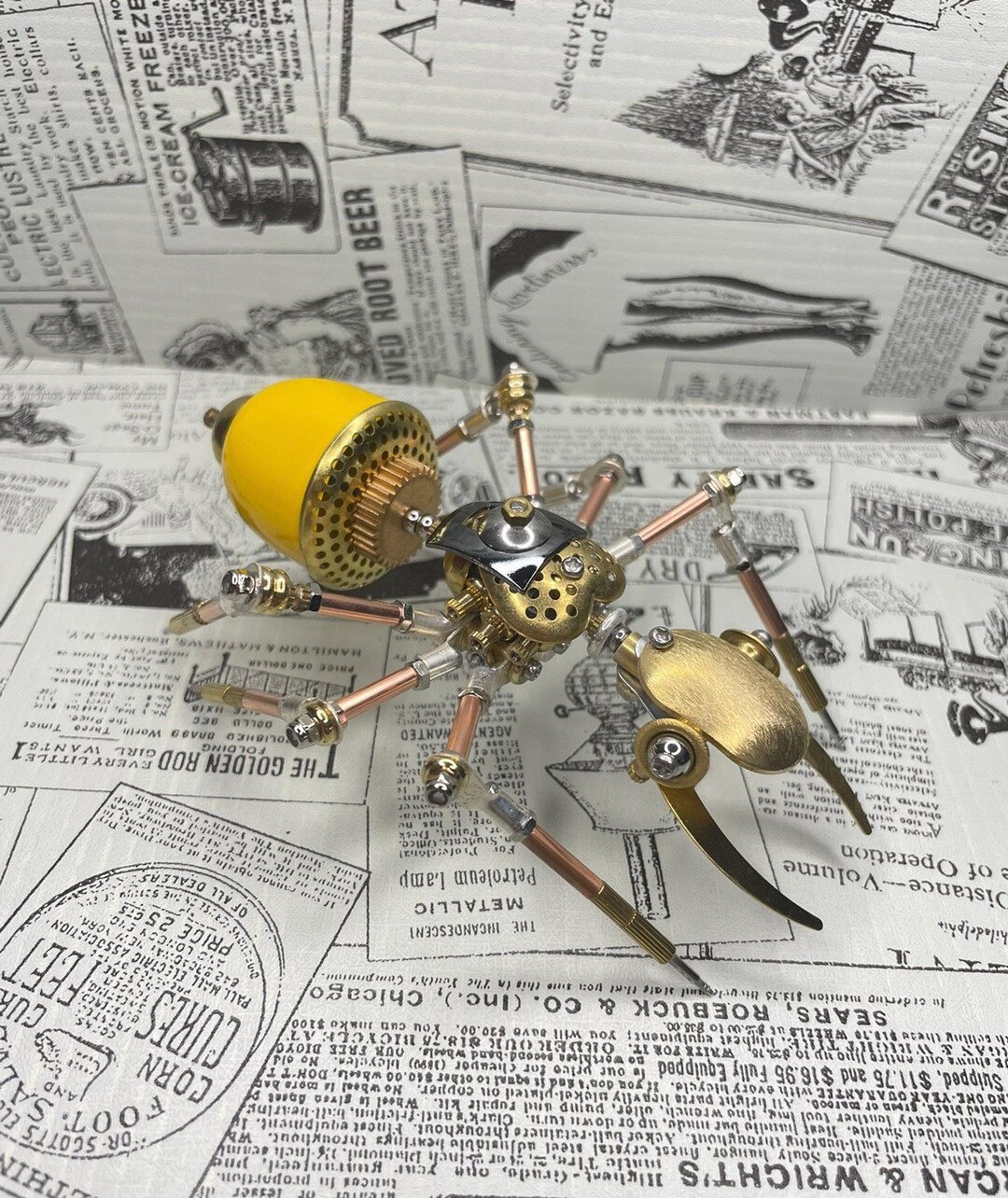 Decoration Charming Steampunk Ants Mechanical Insect Handmade Creative ...