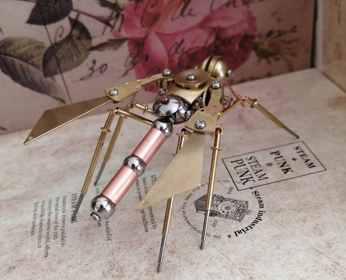 Steampunk Mechanical Insect Mosquito All-metal Handmade - Etsy