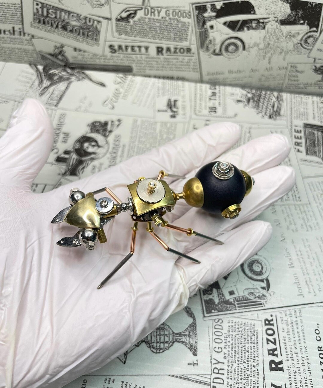 Decoration Charming Steampunk Ants, Mechanical Insect Handmade Creative ...