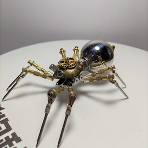 Steampunk Mechanical Spider All-metal Handmade Creative Small Crafts ...