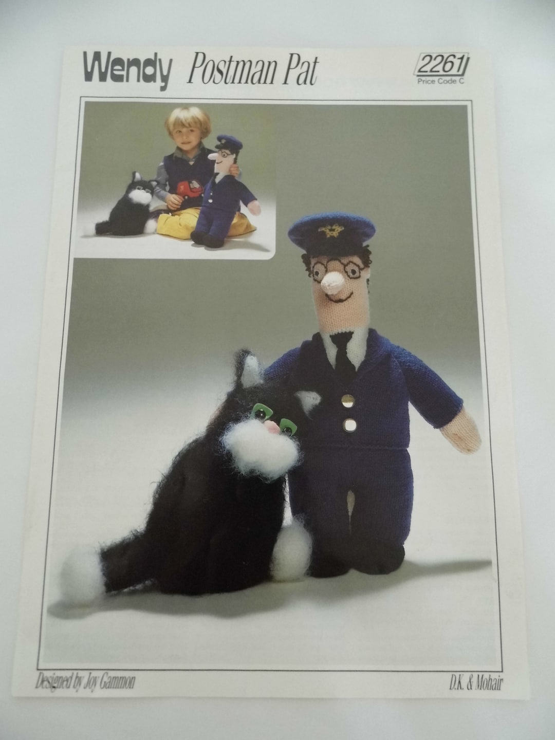 Postman Pat Toy Pattern 2261 Wendy Photo Copy Knitting Pattern - Etsy
