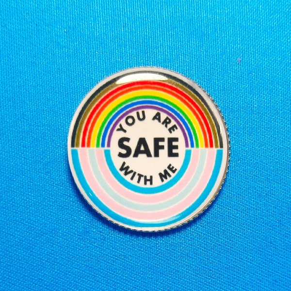 You Are Safe With Me Pin - Etsy