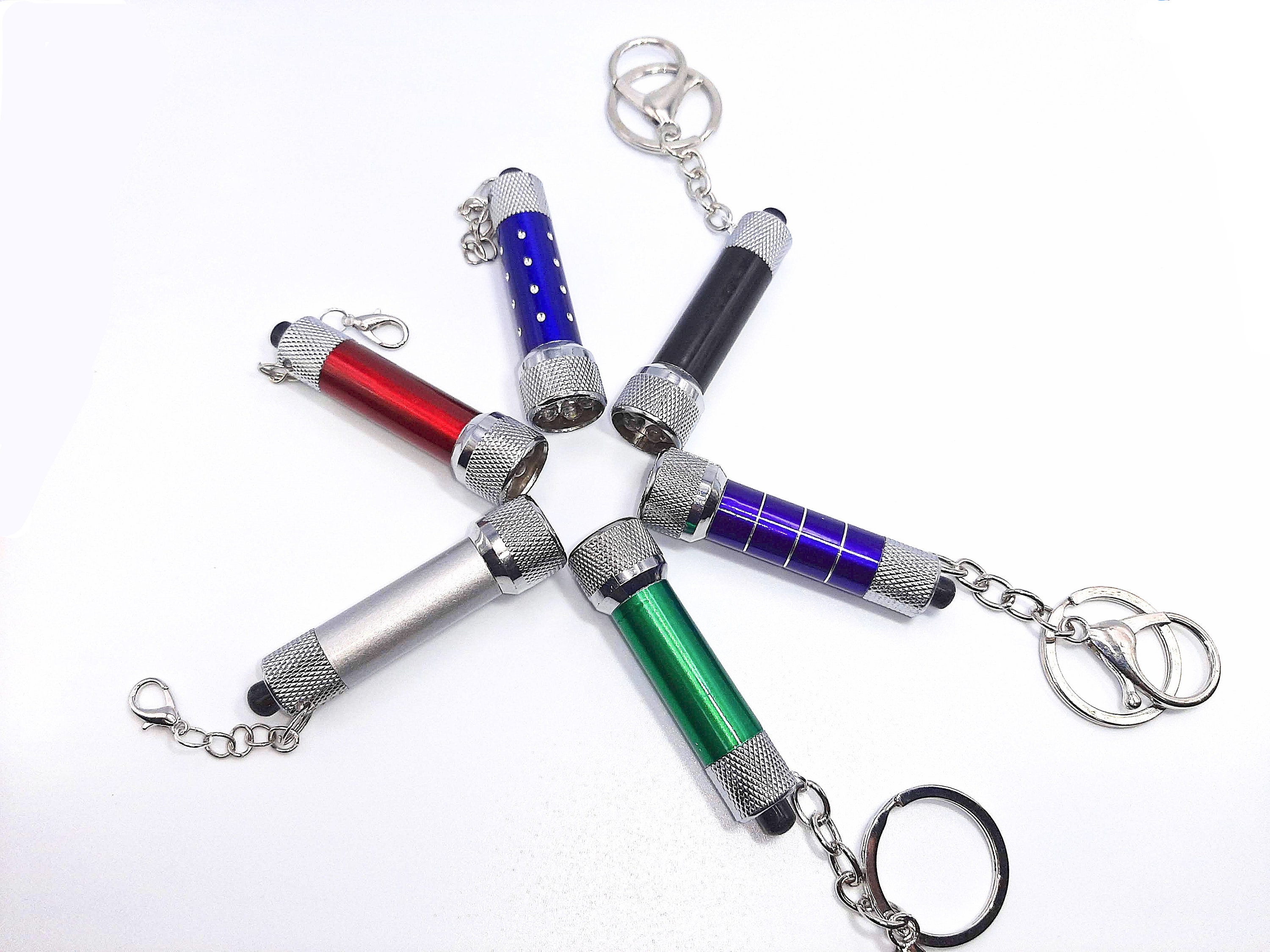 Mini LED Flashlight Keychain: Aluminum Alloy Badge Reel Accessory - Etsy