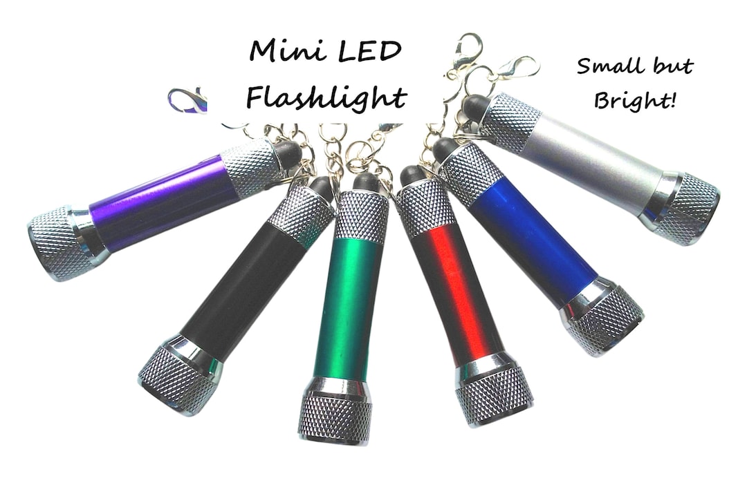 Mini LED Flashlight Keychain: Aluminum Alloy Badge Reel Accessory - Etsy