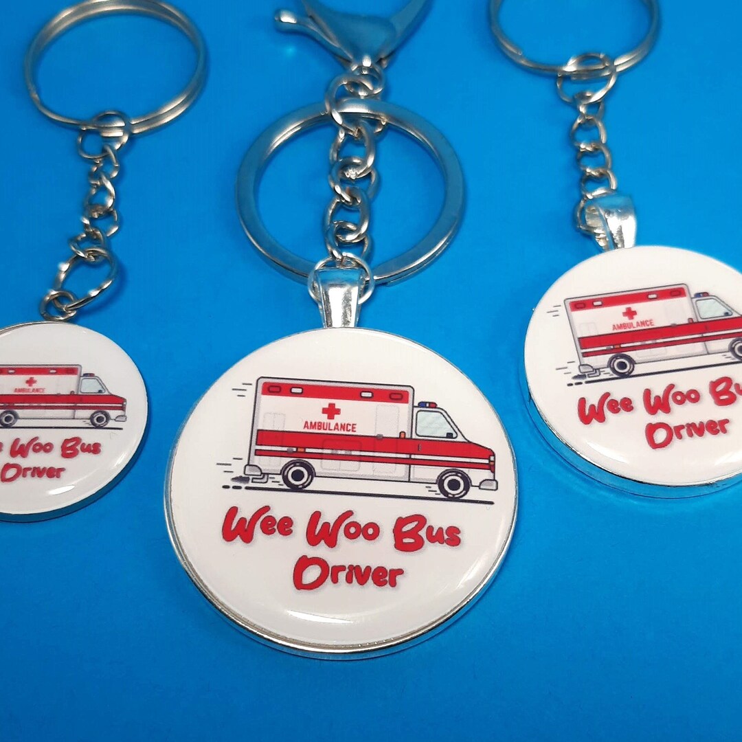 Key Chain Wee Woo Bus Driver - Emergency Medical Services - Ambulance ...