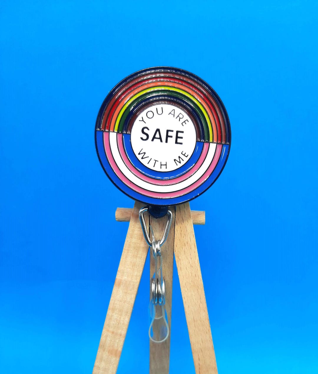 You Are Safe With Me Badge Reel - LGBTQ Support SKU 1203 - Etsy