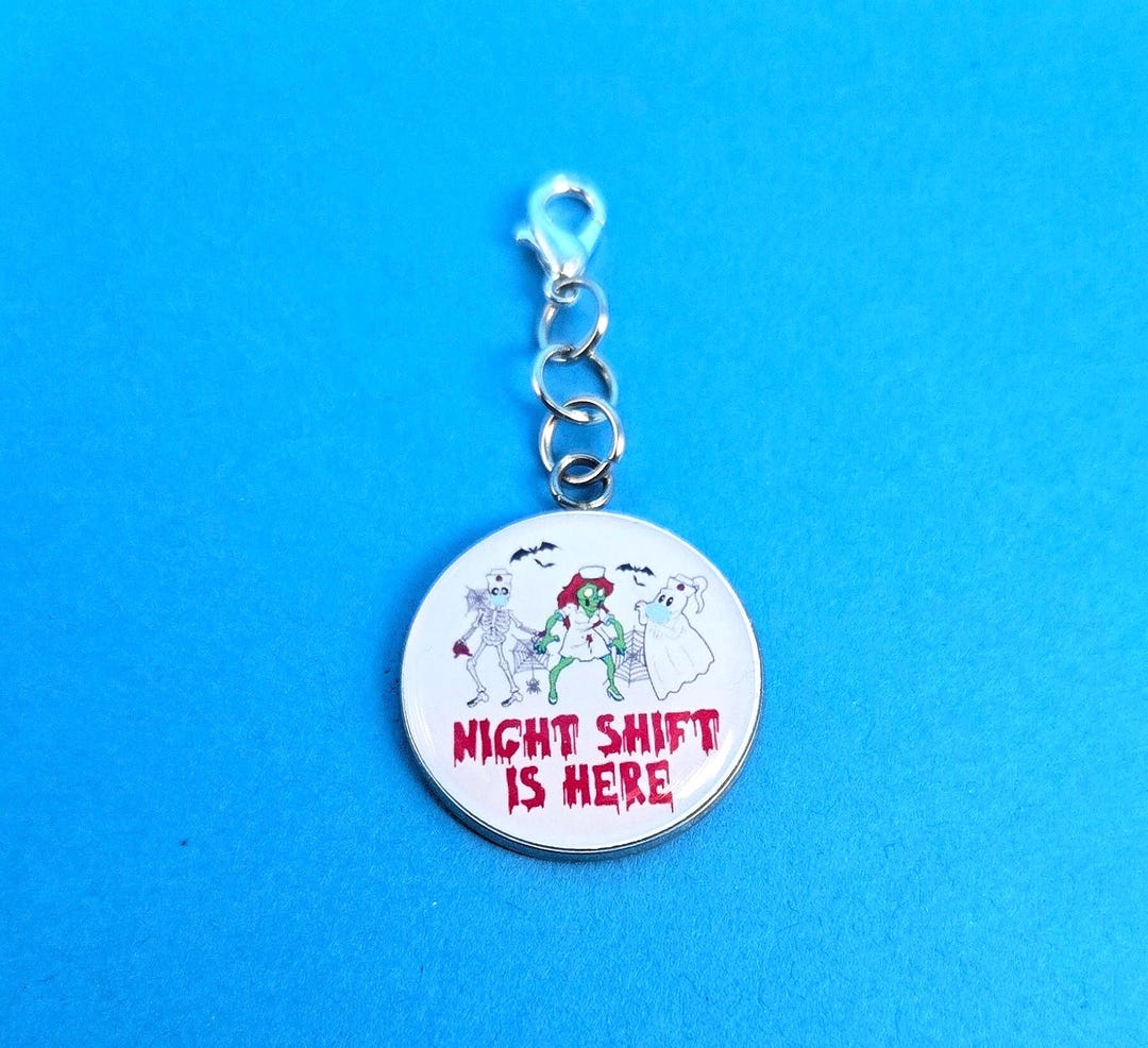 Charm Night Shift is Here - Dancing Witch, Ghost, Skeleton - Halloween ...