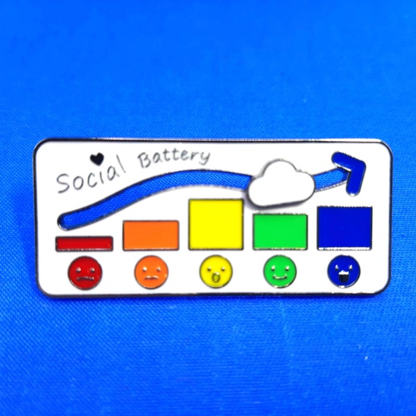 Social Battery Badge - Etsy