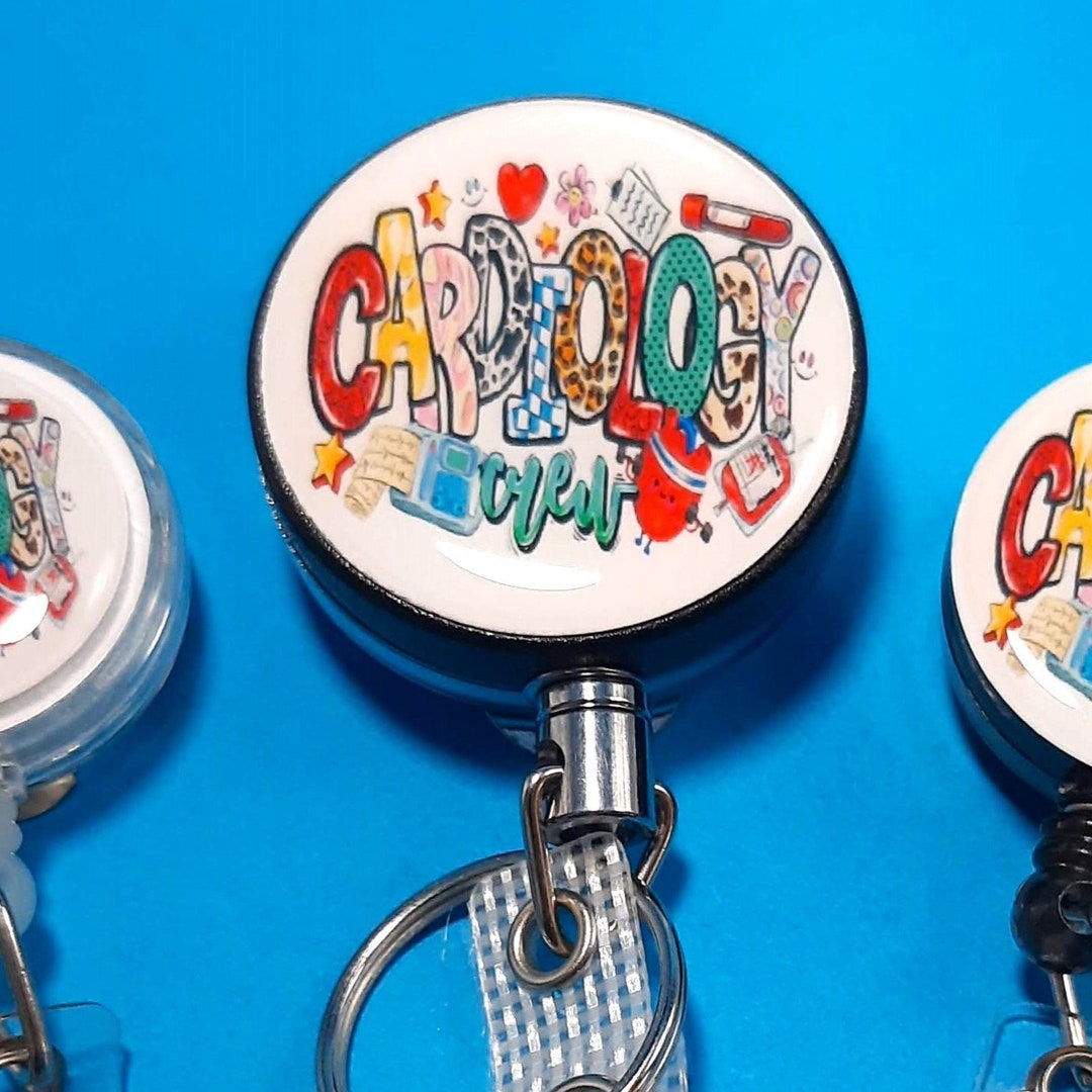 Badge Reel Cardiology Crew - Stethoscope ID Tags BR-M1011A - Etsy