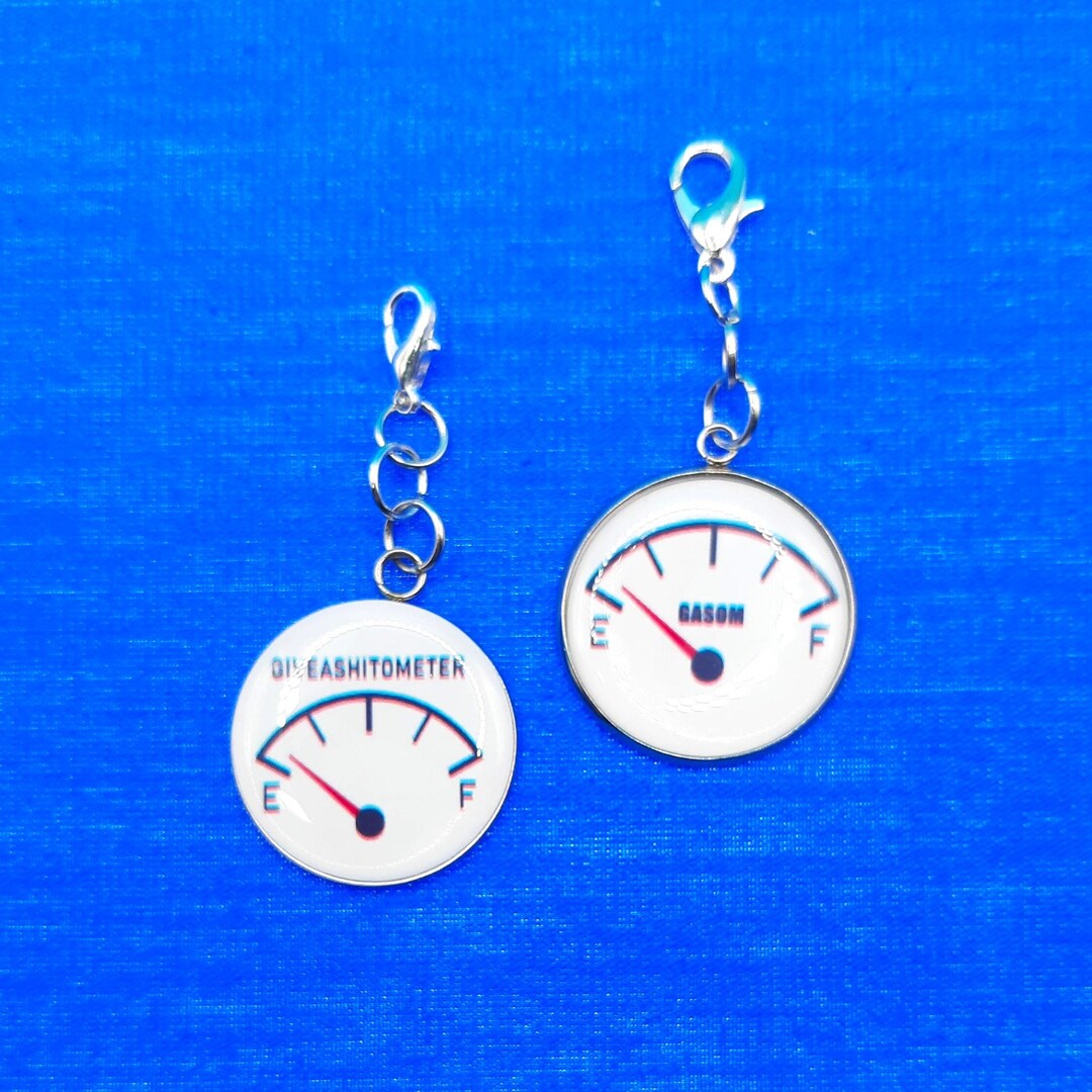 Charm Give A Shit O Meter 1 Design Badge Reel Charm M1016A - Etsy