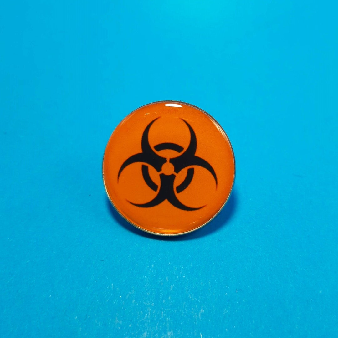 Pin Biohazard Sign - 1" or 1.25" Design PB-B1001E - Etsy