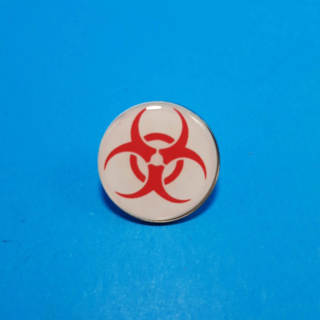 Pin Biological Hazard Symbol 1 Design for Badge Reel, Backpack, Purse ...