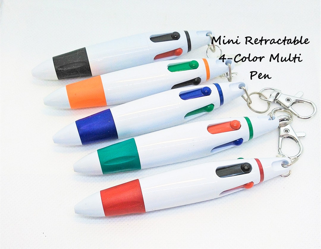 Mini 4-color Ink Pen Badge Reel Accessory - Etsy