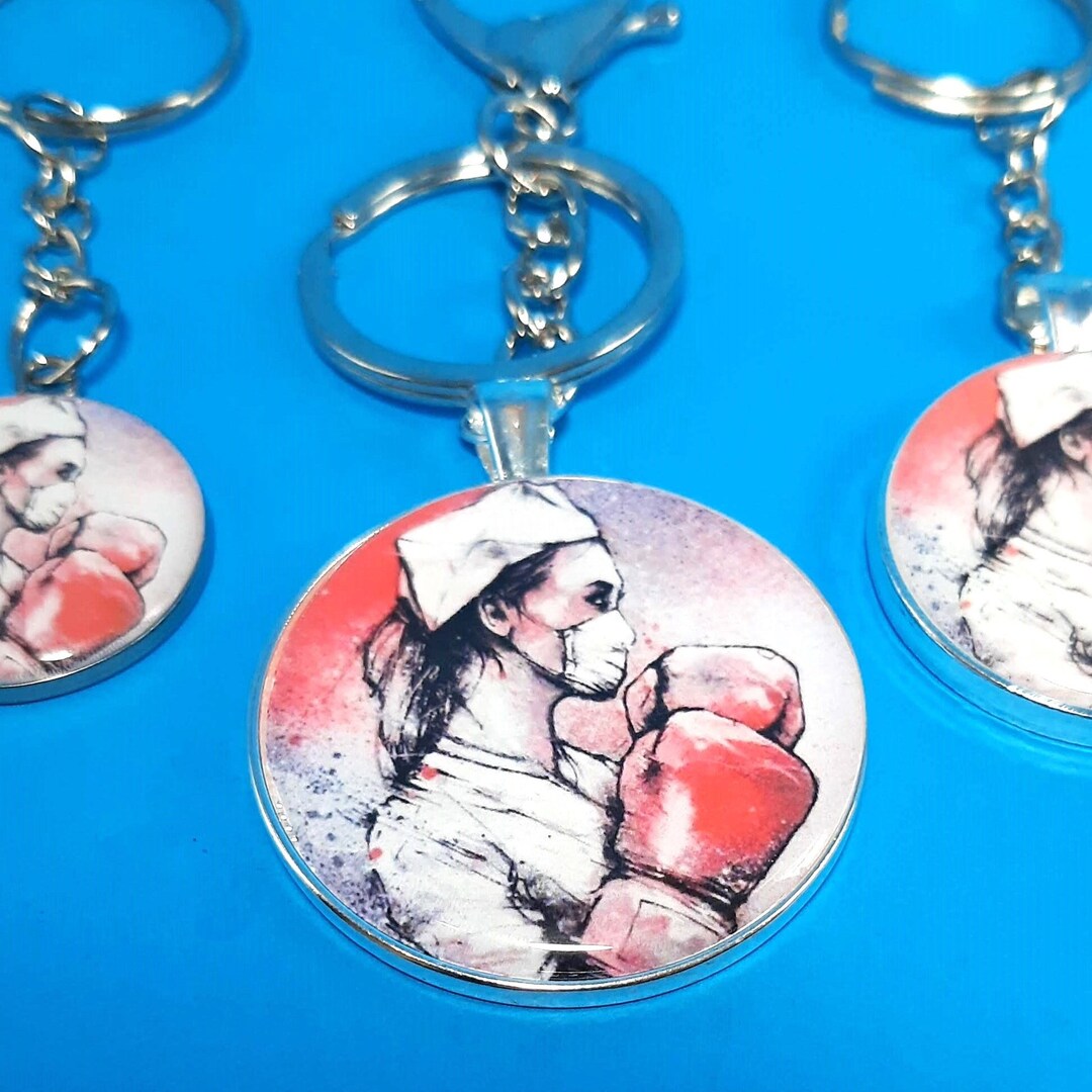 Key Chain Fighting Nurse - Boxing Gloves KC-M1009C - Etsy